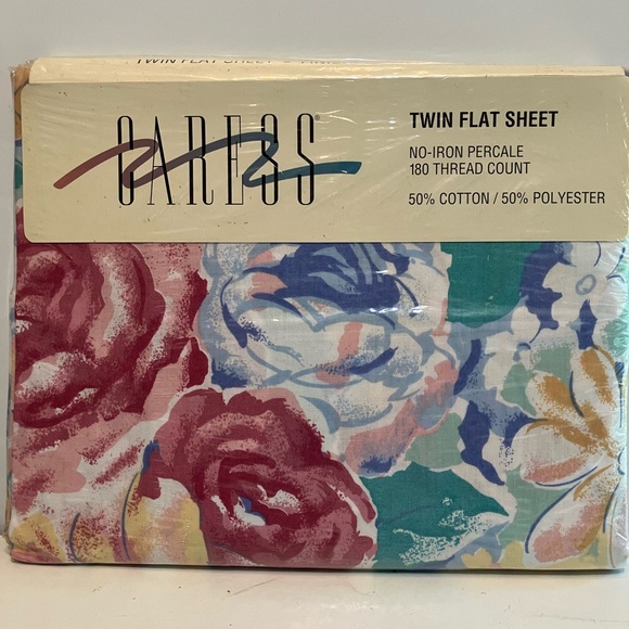 Canon | Bedding | Vintage New Caress By Mervyns Twin Flat Floral Sheet ...